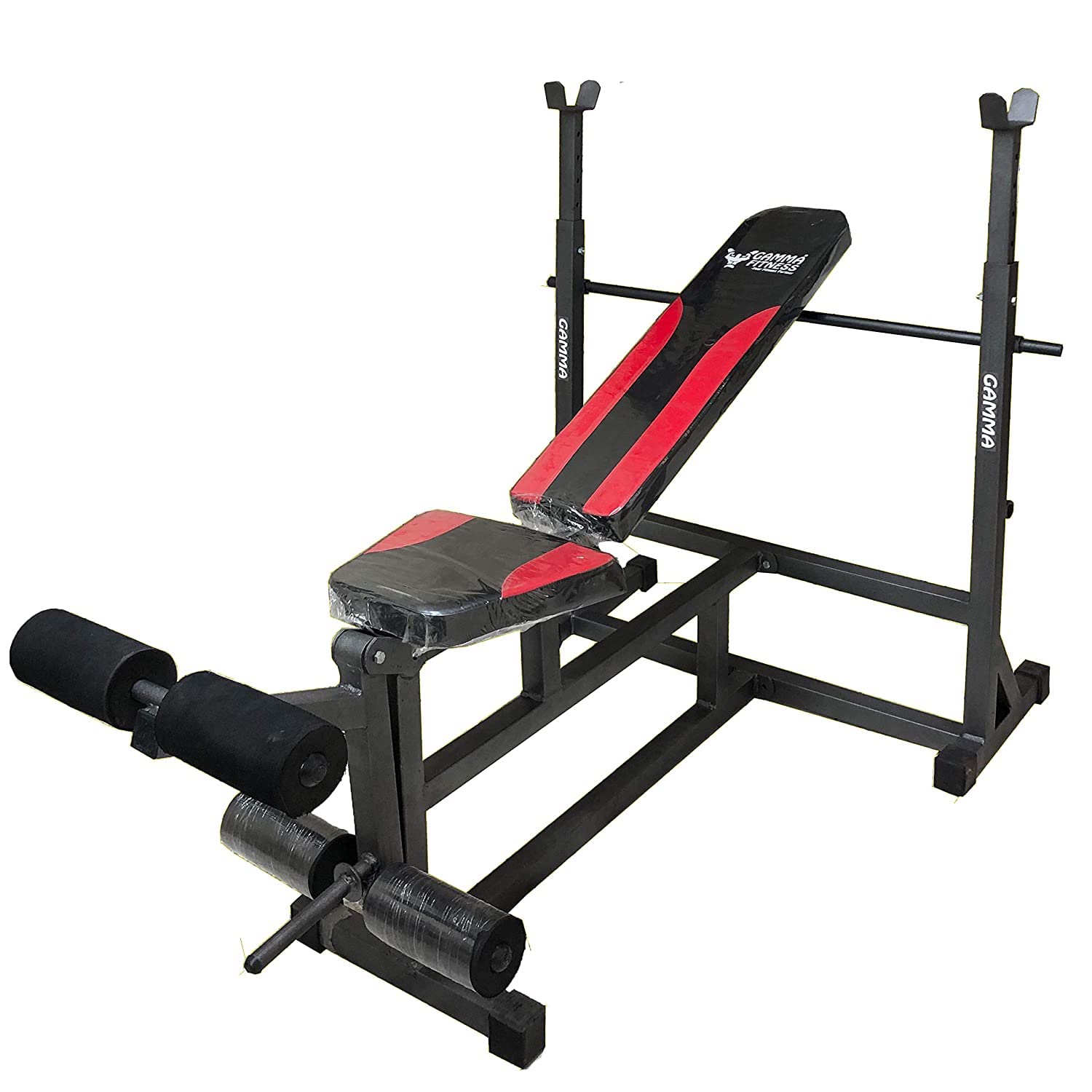 Gamma Fitness MB-127 Bench Combo With PVC Weight Plate, 7FT Rod, 4FT C